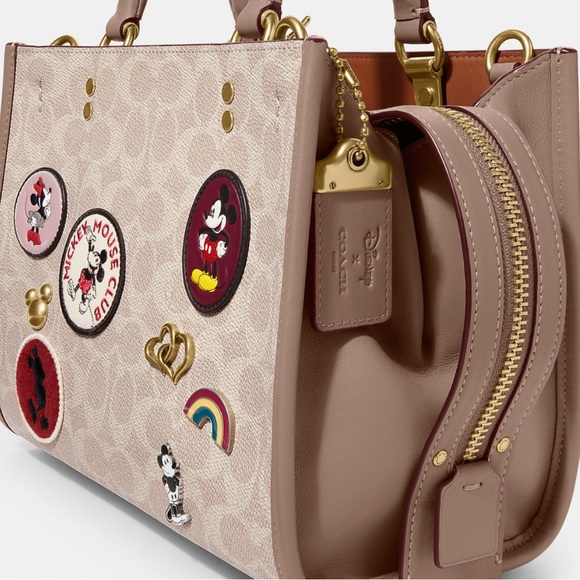 Coach | Bags | New Coach Disney X Coach Rogue 25 In Signature Canvas ...